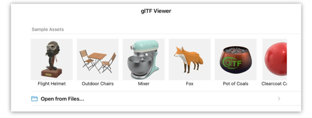 DGG provides Sample Model for Khronos glTF Viewer